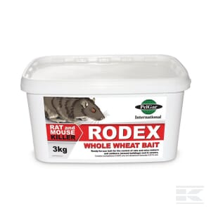 Buy Rodex Rat Bait - Whole Wheat (Bromadiolone) - KRAMP